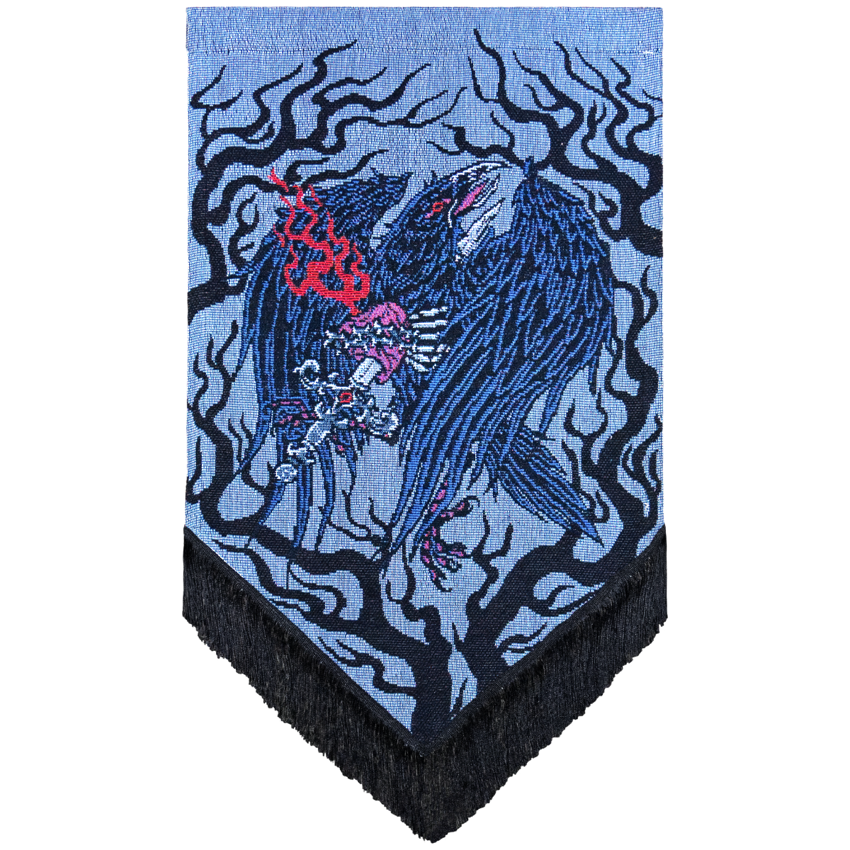 Unkindness Raven Sword Wall Hanging | Gothic and Horror Wall Decor ...