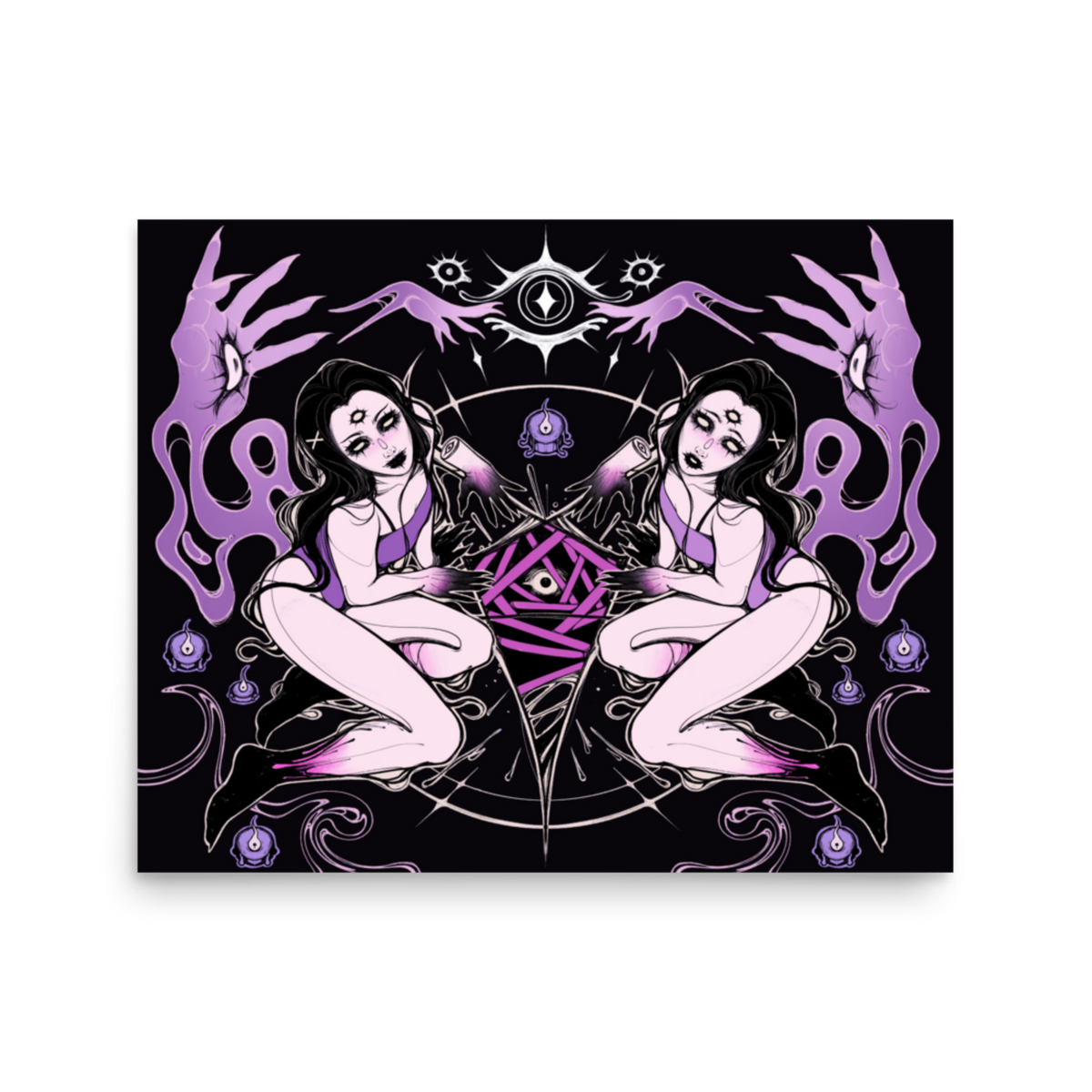 Summoning Ritual Art Print | Occult Wall Decor | Witchcraft Poster ...